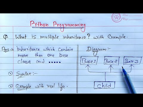 Learn multiple inheritance in python | Learn Coding - Mind Luster