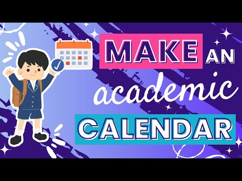 Creating a School or Academic Calendar with Canva - Plan Your Semesters Effectively