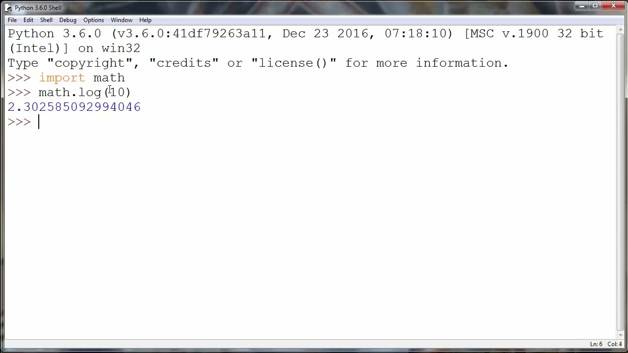 How to Calculate a Logarithm in Python - Natural Logarithm, Math module, log() method