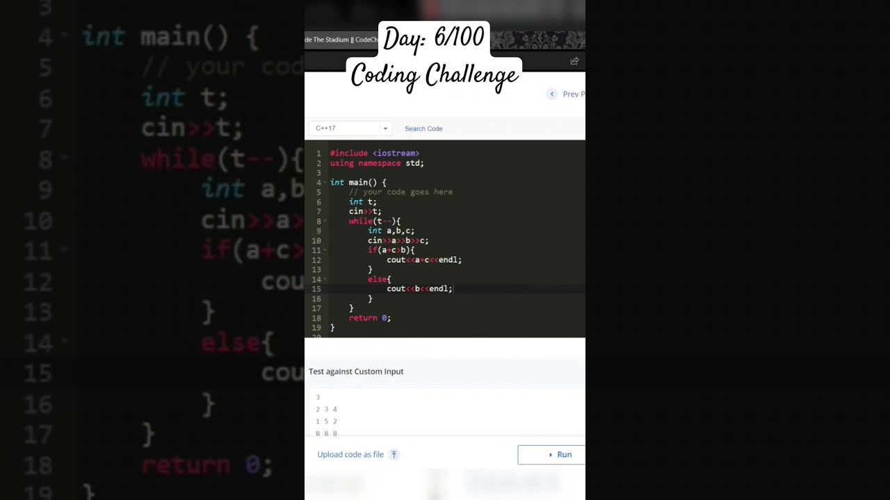 Day: 6/100 *Coding Challenge* #100daysofcode #100dayschallenge #programming #code