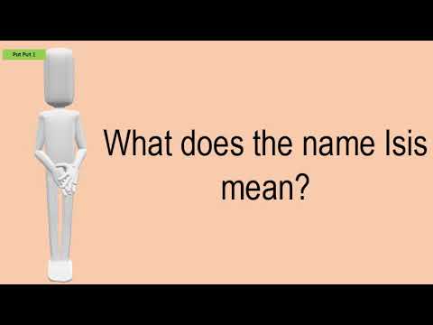 What Does The Name Isis Mean?