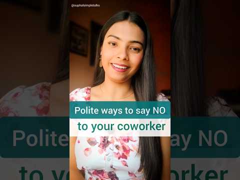 polite ways to say NO at work💯 #suphalsimpletalks #englishspeaking #englishcommunicationclass