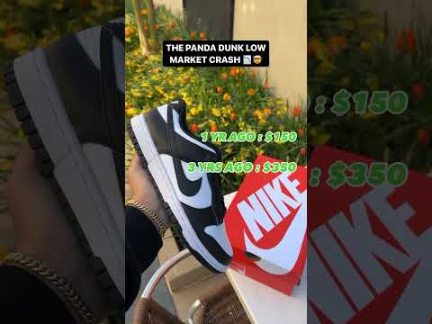 The Infamous Panda Dunk Low Market Crash 📉#Nike #Panda #Dunk #Low #Market #crash #Stonks #Skibidi