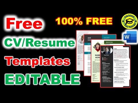 How to Create Resume in MS Word | Modern Resume Template | How to Make CV