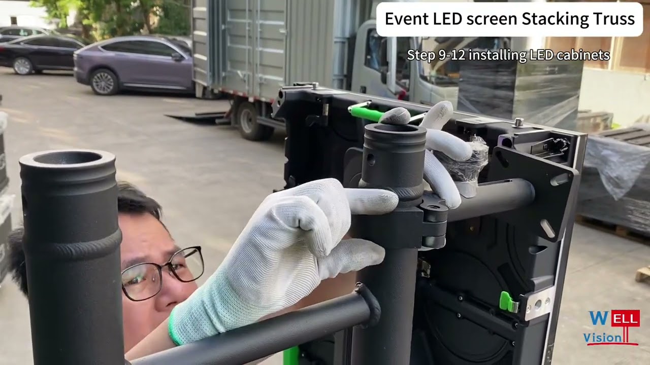 How to install Event LED screen Stacking Truss?