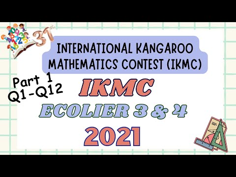 IKMC 2021 grade 3-4 (Part 1)|| Math Kangroo || Solved past papers #IKMC #2023 #level 3-4 #kangroo