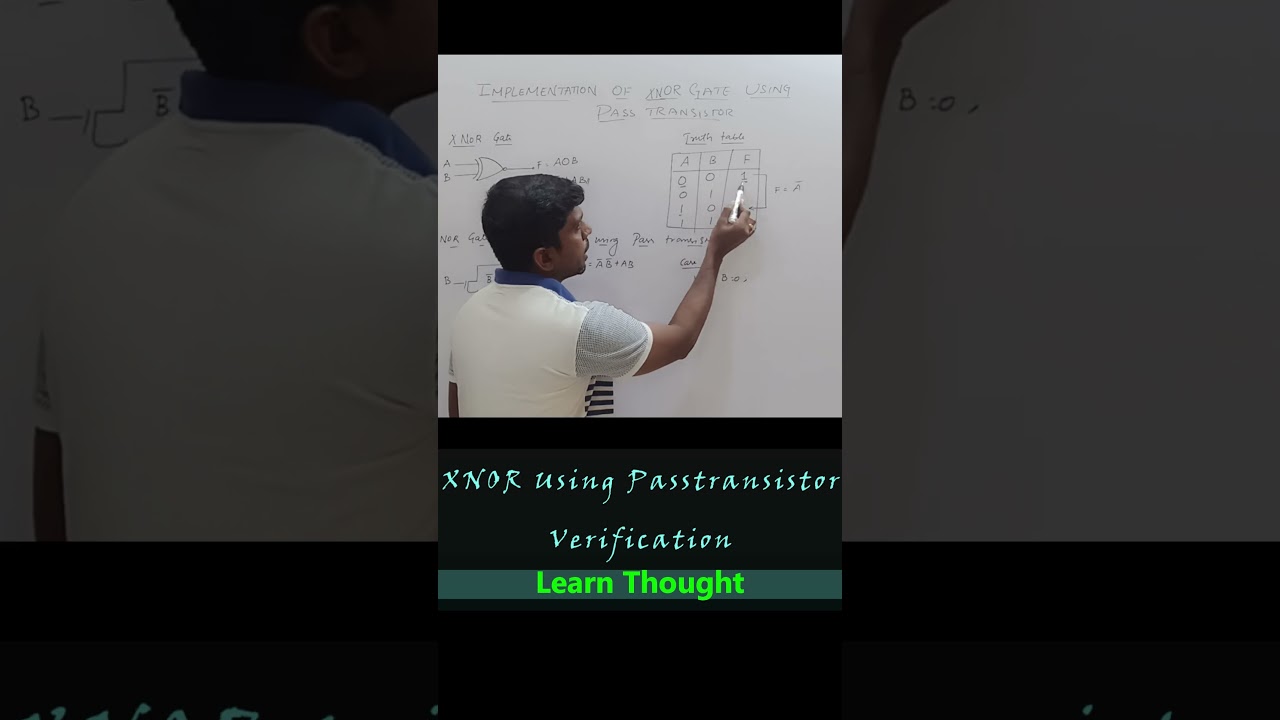 XNOR using Pass transistor Verification