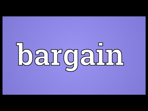 Bargain Meaning
