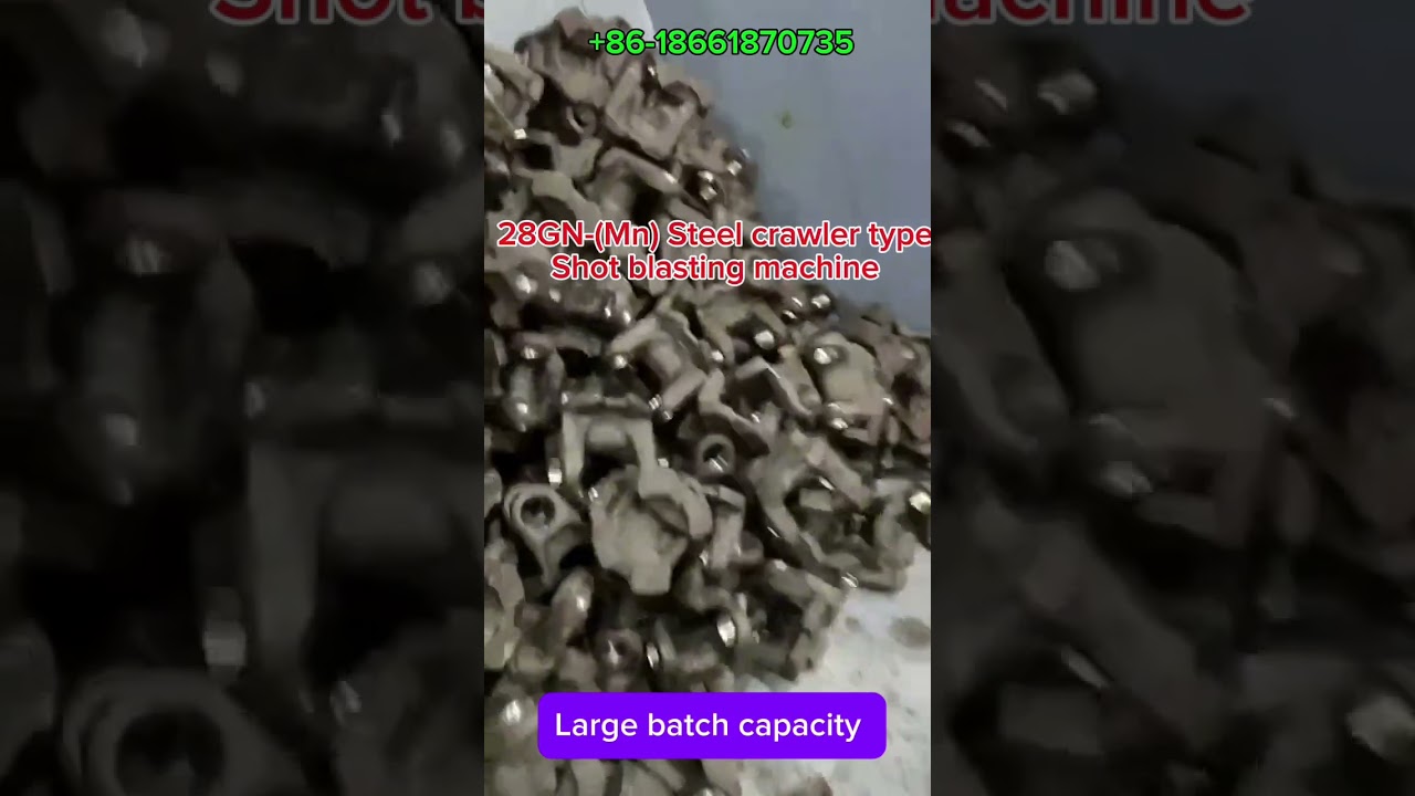 Top pick for bulk cleaning of small & medium sized workpieces-28GN (Mn) steel crawler type blaster