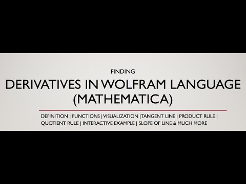 How to find Derivatives and visualize them along Tangent Lines in Wolfram Language (Mathematica)