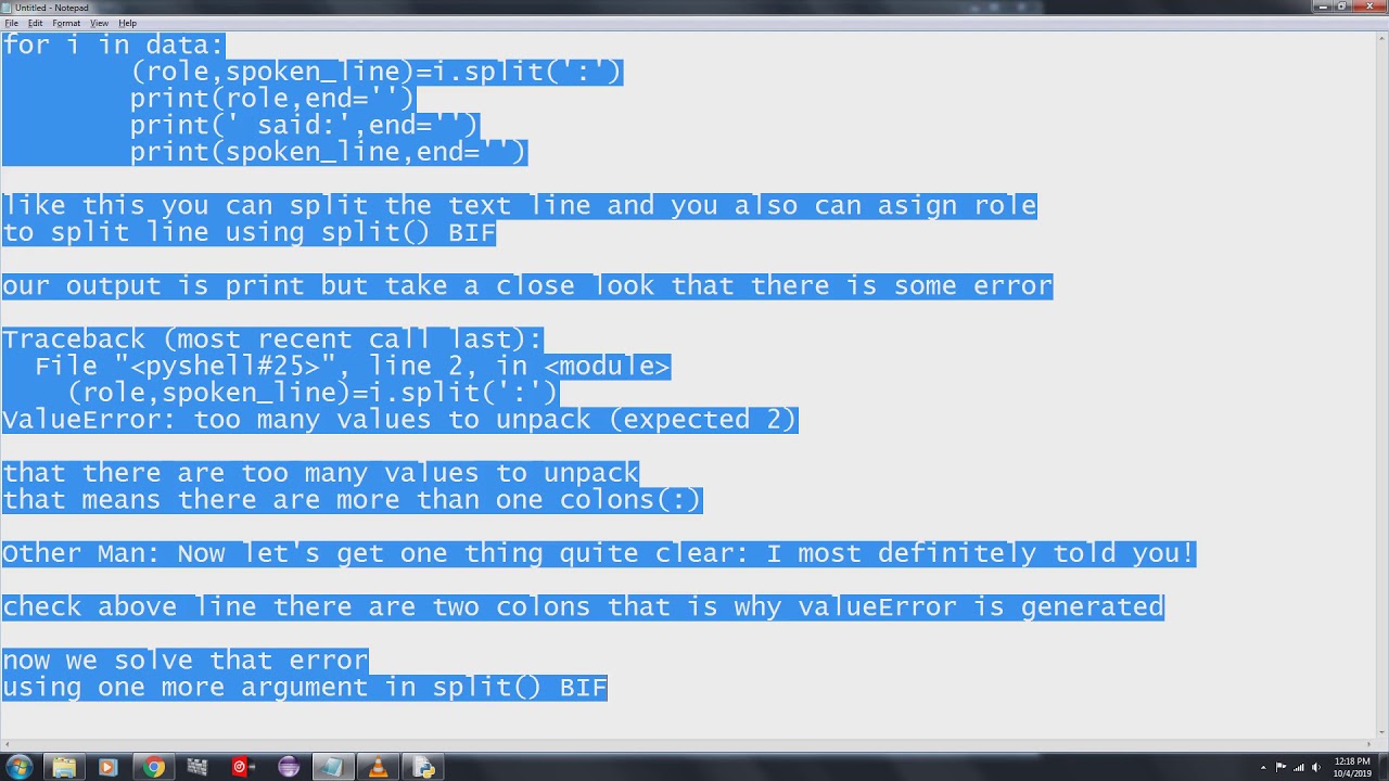 File data handling Python - Data Handling