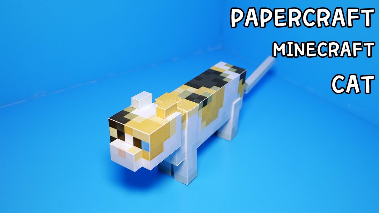 How to make a Minecraft Cat (Papercraft)