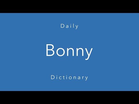 Bonny (Daily Dictionary)