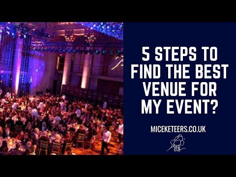 How to Find the Best Venue for my Event in 5 simple Steps? | MICEketeers