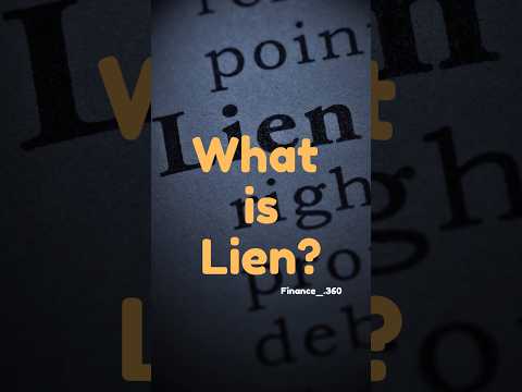 What is Lien? #lien #shorts #finance