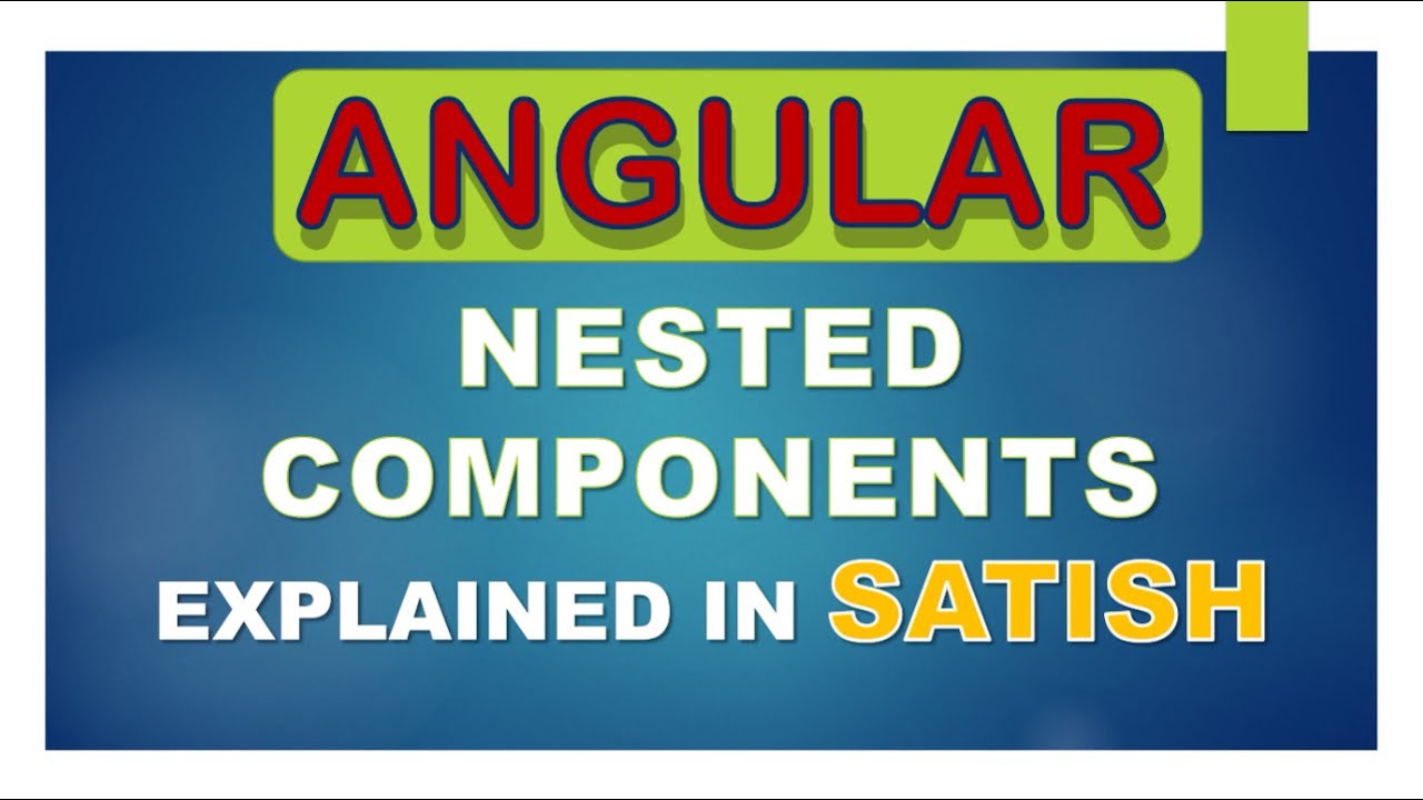 #angular Angular | How to create a nested component in Angular | How to use nested component Angular