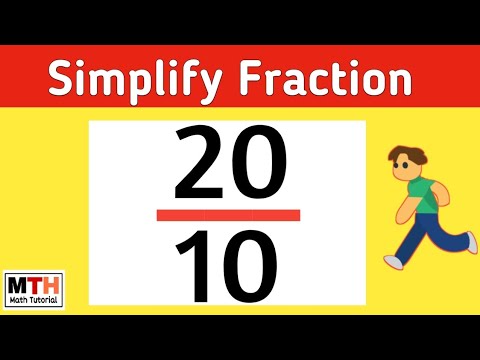 Simplifying the fraction 20/10
