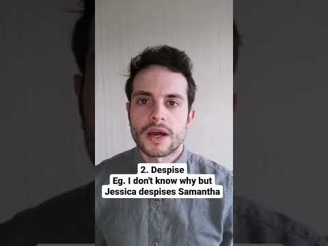 Three #ielts synonyms for 'hate' #english #shorts