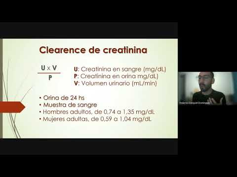 4. Laboratorio de función renal. Clearance de Creatinina.