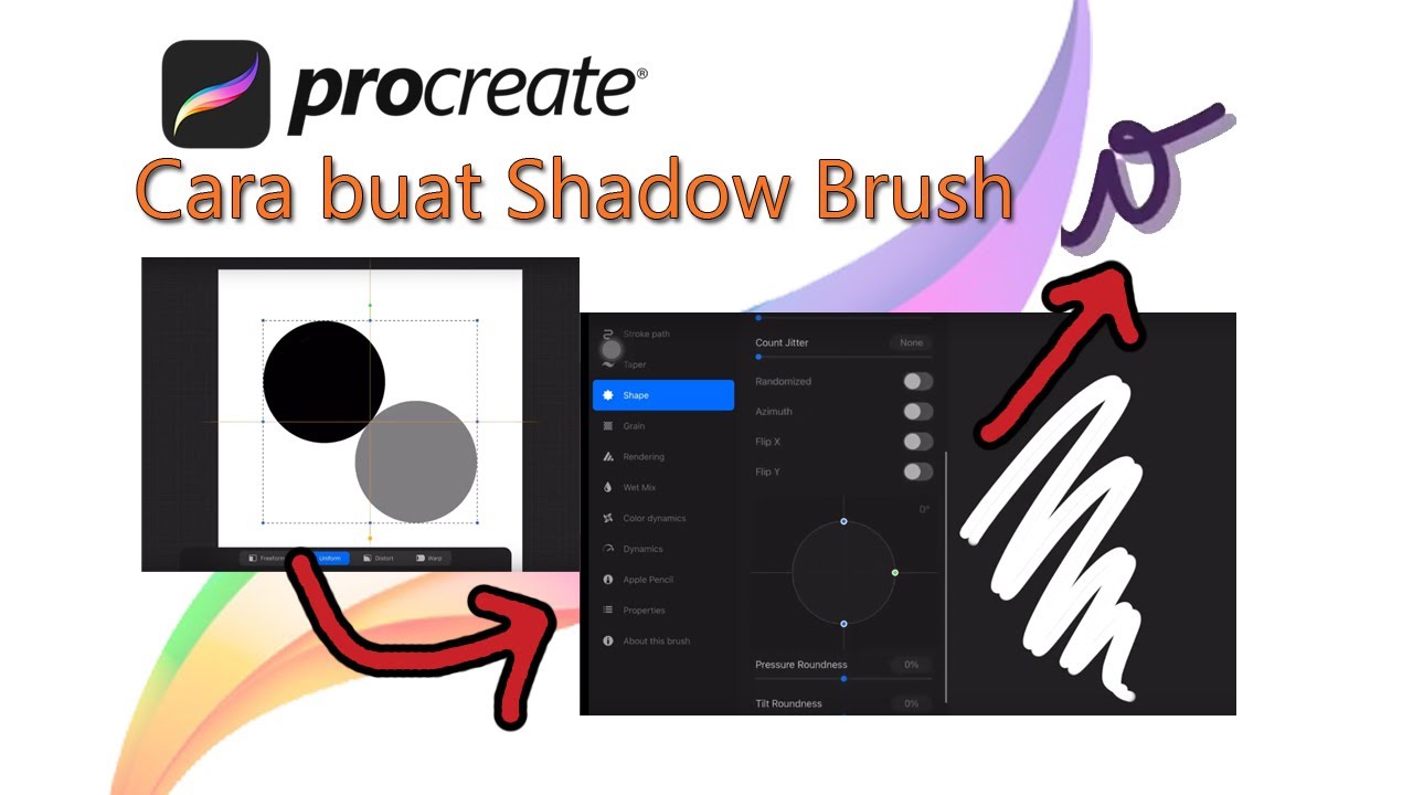 Tutorial Cara Membuat Shadow Brush di Procreate