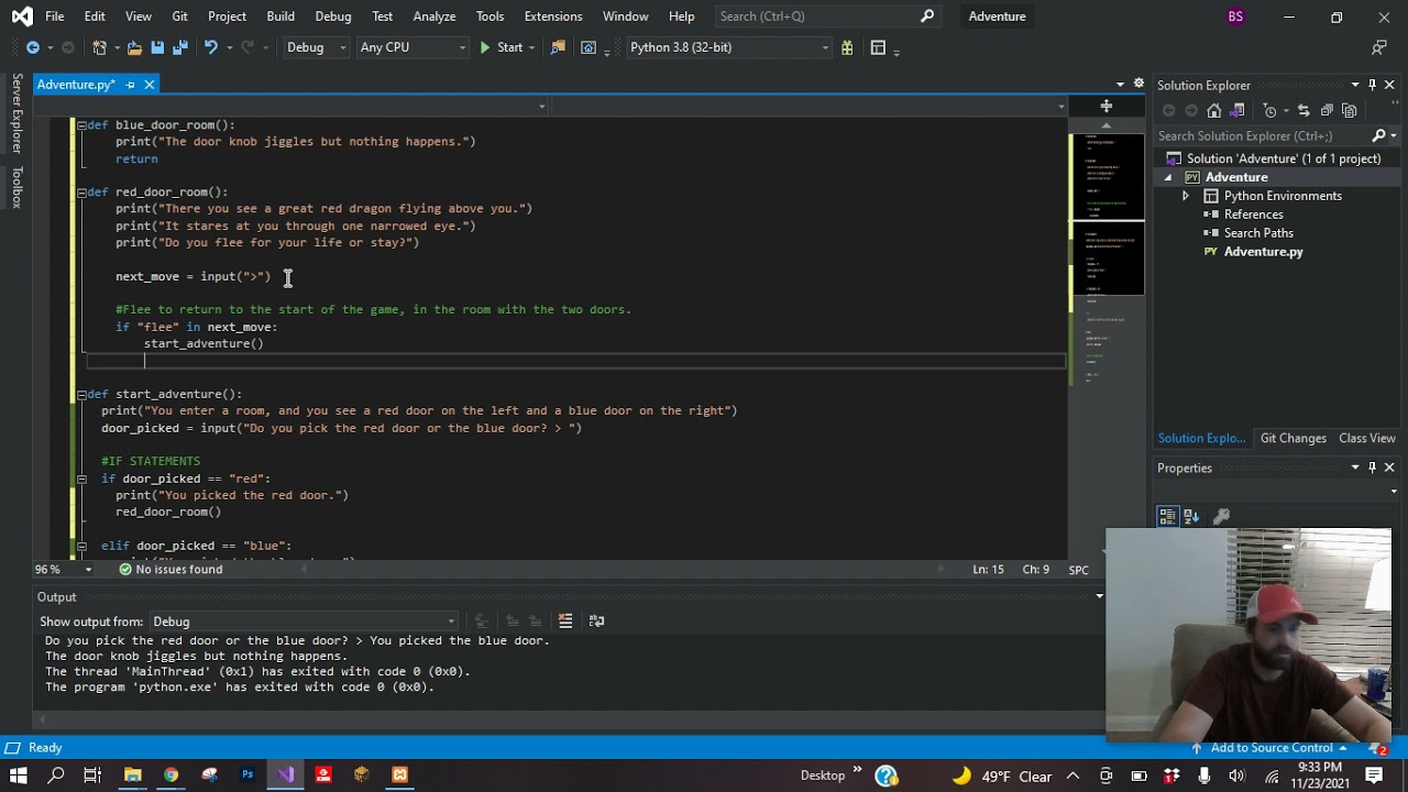 Text Based Adventure - Python (game_04)