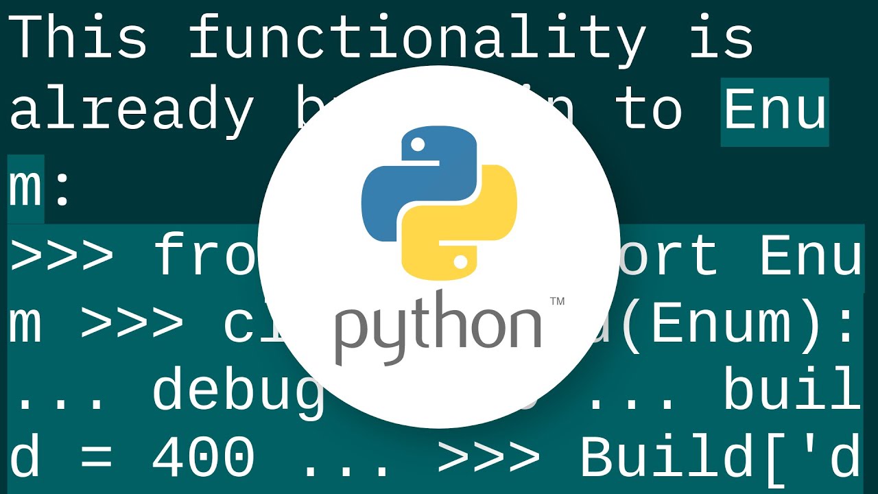 Convert string to Enum in Python