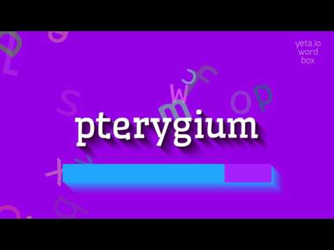 How to say "pterygium"! (High Quality Voices)