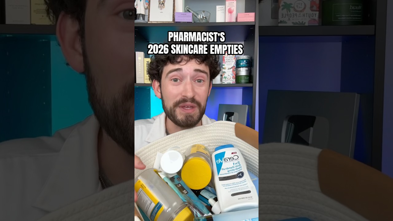 2026 SKINCARE EMPTIES.. thus far. Pharmacist reviews products he FINISHED #skincare #skincaretips