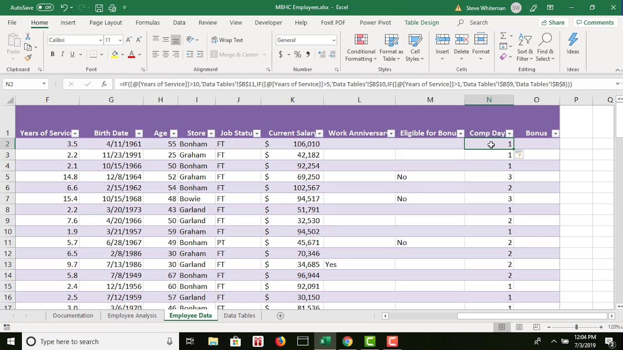 Spreadsheets - Chapter 8