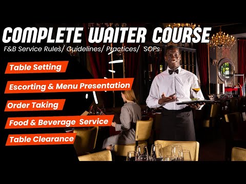 F&B Service Rules & SOPs I Waiter Training I Interview Questions I Service Sequence ITable Clearance
