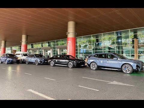 BMW luxury fleet assembles at Kuching Int'l Airport to transport AIFFA 2023 artists