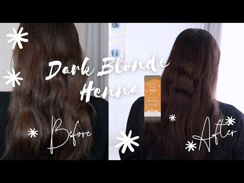 DARK BLONDE HENNA HAIR DYE ON BROWN HAIR // KHADI HENNA