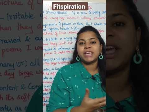 Fitspiration meaning in Tamil | with example | new words| vocabulary| Trending words