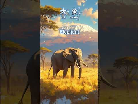 Elephant - 大象 #Chinese words #中文單詞