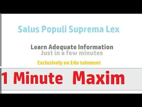 salus populi suprema lex