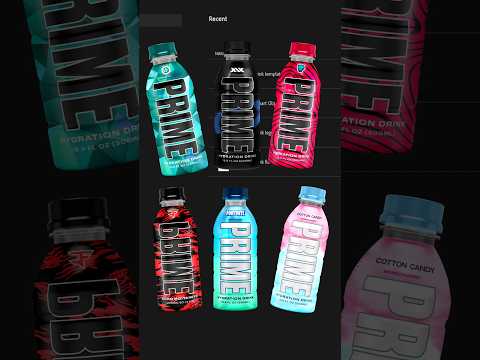 How to make your own PRIME design Hydration drink flavors! #photoshop #prime #viral #ksi #shorts