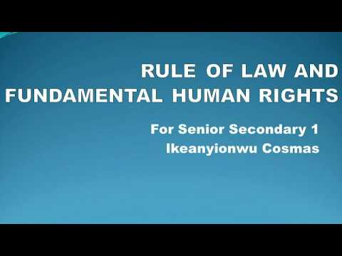 Government SS1 (Fundamental Human Rights)