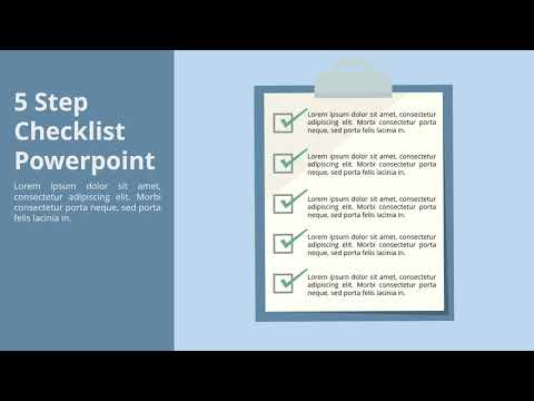 5 Step Check List PowerPoint Template