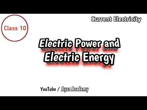 What is a Electric Power and Electric Energy in Urdu (Hindi)| Current Electricity