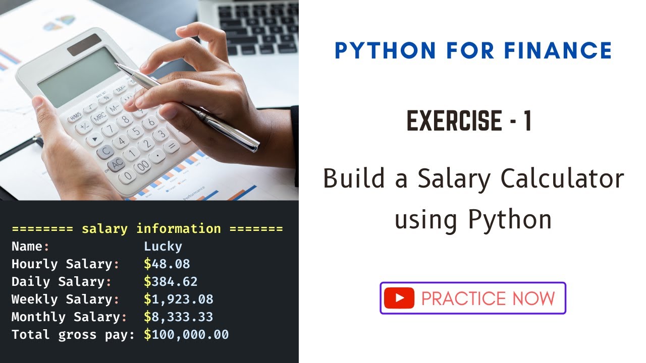 Python for Finance and Statistics - Python Salary Calculator