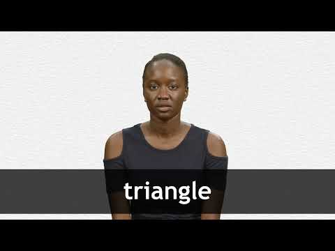 How to pronounce TRIANGLE in French