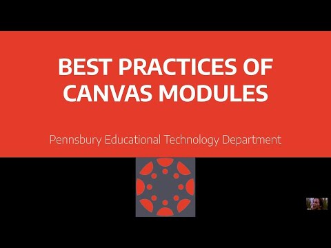 Best Practices of Canvas Modules