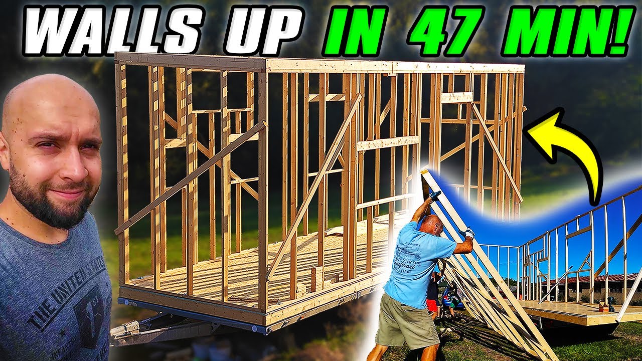 The FASTEST Way to Frame Tiny House Walls (SMART Framing)