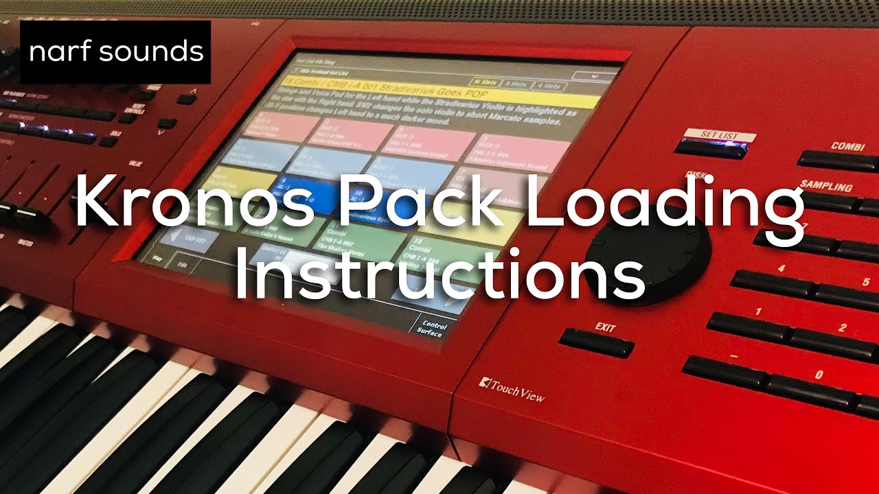 Narfsounds Kronos Sound Pack Loading Instructions
