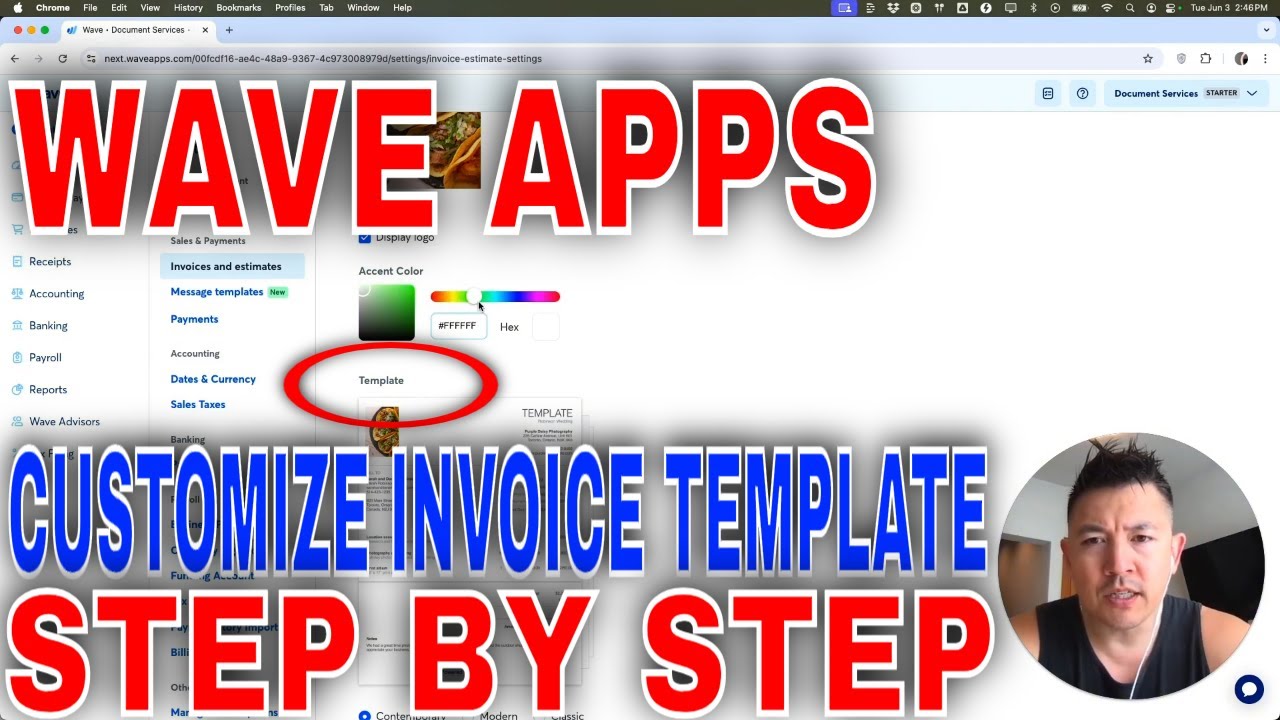 ✅  How To Customize Wave Invoice Template🔴