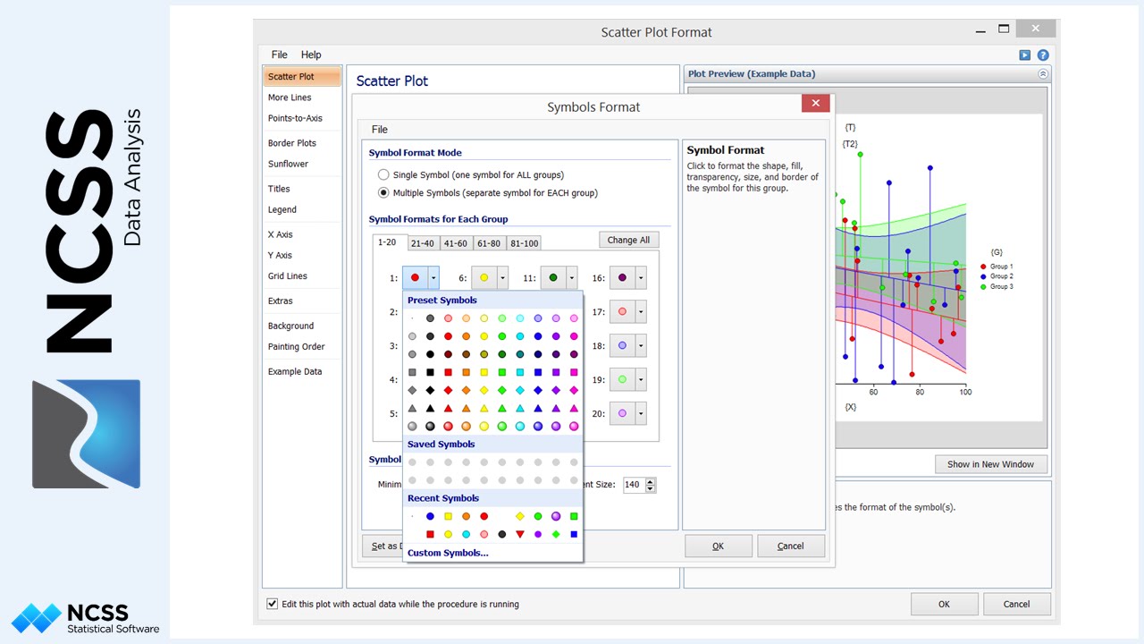 Specifying Plot Groups and Symbols in NCSS