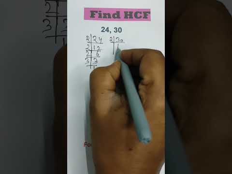 HCF of 24 and 30 #learnbychandsir #maths #hcfkaisenikale