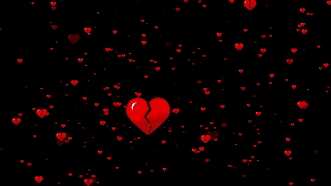 4K Red Broken Heart, SCREENSAVER, BACKGROUND. V 1.22