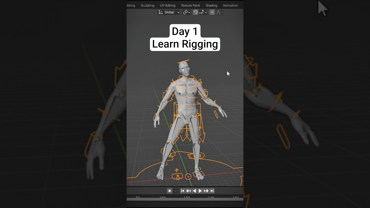 Rig Any 3D Character in Blender in 60 Seconds 🫵🙂‍↔️