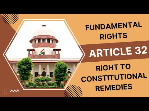 Right to Constitutional Remedies I Article 32 #fundamentalrights